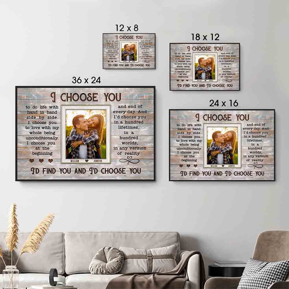 Custom Photo Couple When I Say I Love You More - Personalized Canvas P ...
